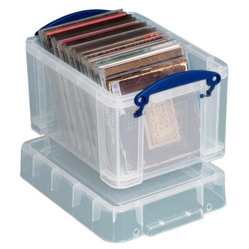 Really Useful 3L Plastic Storage Box With Lid 245x180x160mm Clear 3C ...