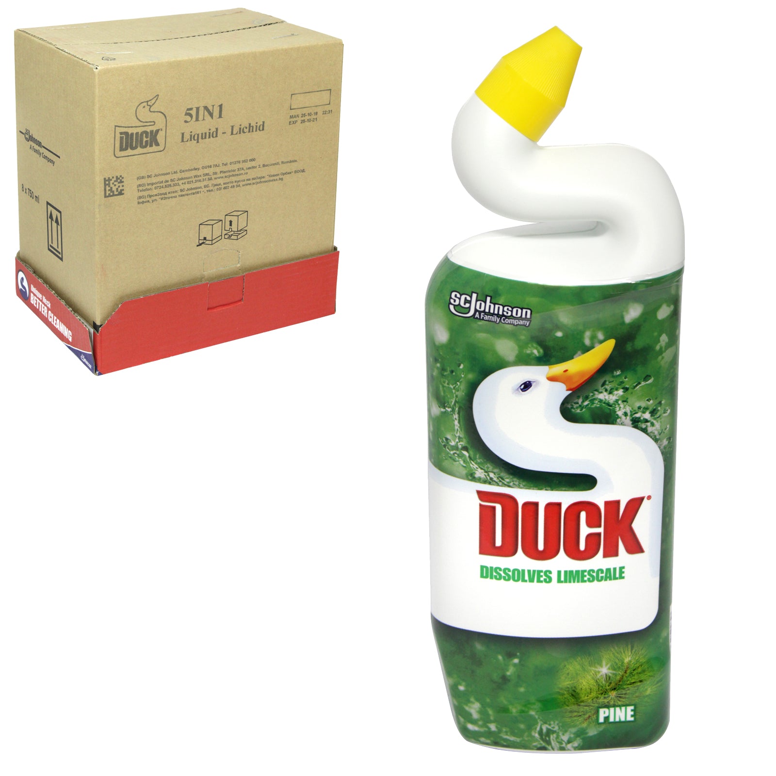 Toilet Duck Deep Action Gel Toilet Cleaner Pine 750ml 320228 - UK ...