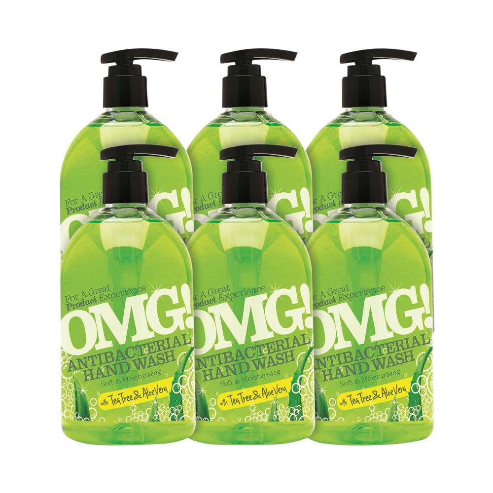 OMG Aloe Vera & Tea Tree Hand Wash 1 x 500ml OMG ANTIBACTERIAL HAND ...