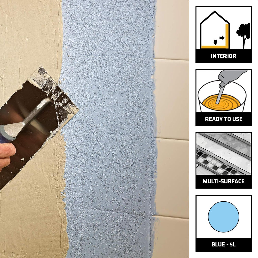 Sika Everbuild Blue Grit, Extra Grip Plaster Bonding Agent | 5 Litre ...