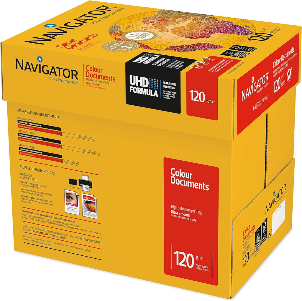 Navigator Colour Documents A4 Paper 120gsm (Pack of 250) NAVA4120 - UK ...