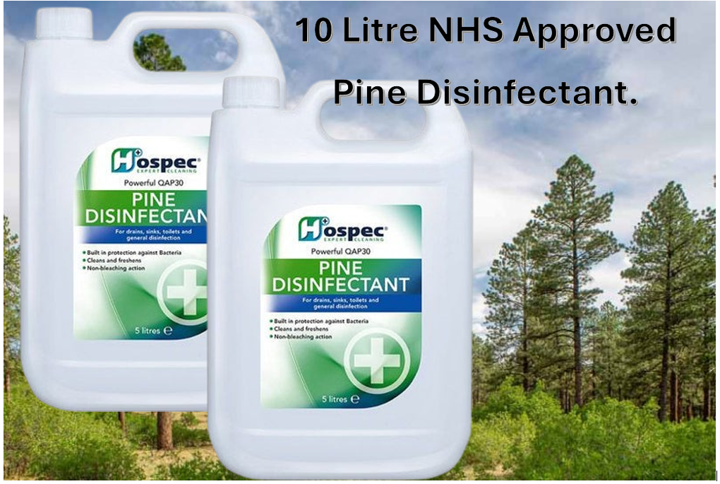 Hospec Pine Disinfectant 5 Litre, {NHS Approved} - UK BUSINESS SUPPLIES ...