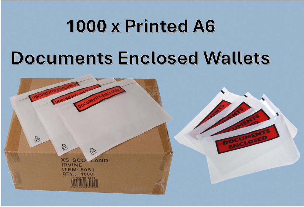 Documents Enclosed,Size A6 Wallets, Printed, Pack 1000's - UK BUSINESS ...