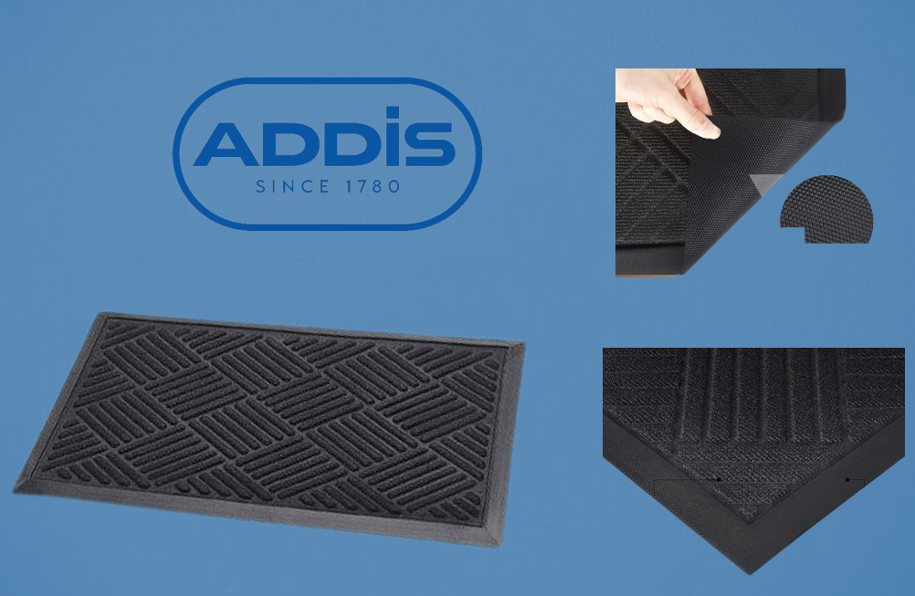 Addis Thirsk Floor Door Mat 40 x 70cm - UK BUSINESS SUPPLIES – UK ...