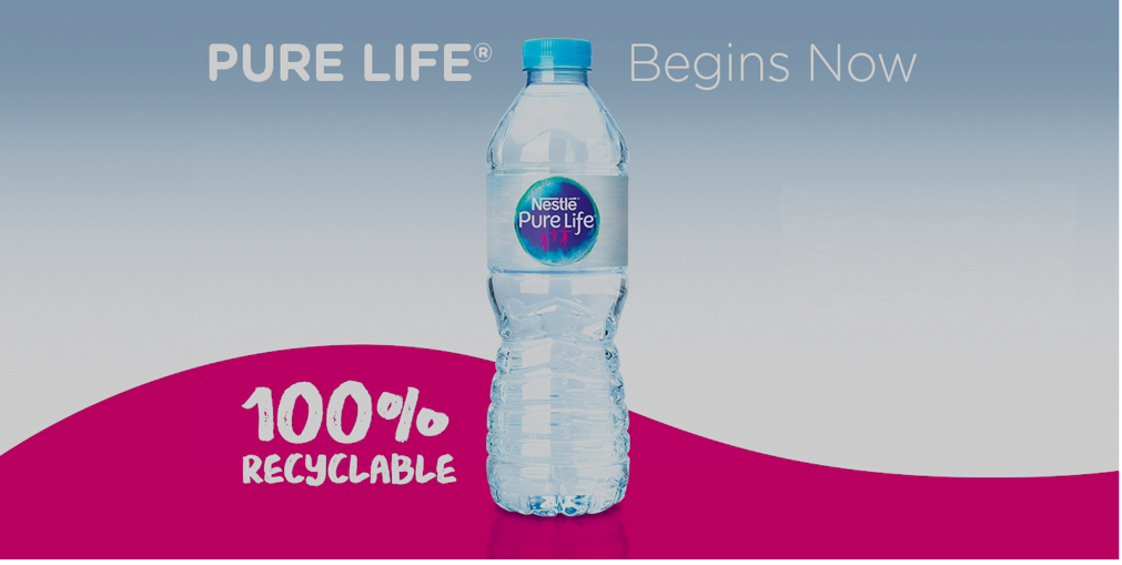 Nestle Pure Life Water Label Pure Life® Blackberry Flavored Bottled
