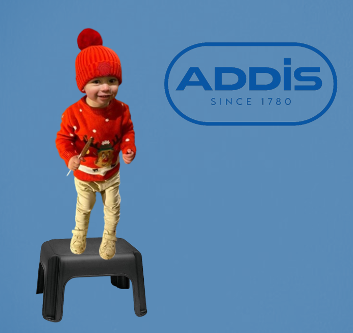 Addis Step Stool Metallic 25cm High Black - UK BUSINESS SUPPLIES – UK ...