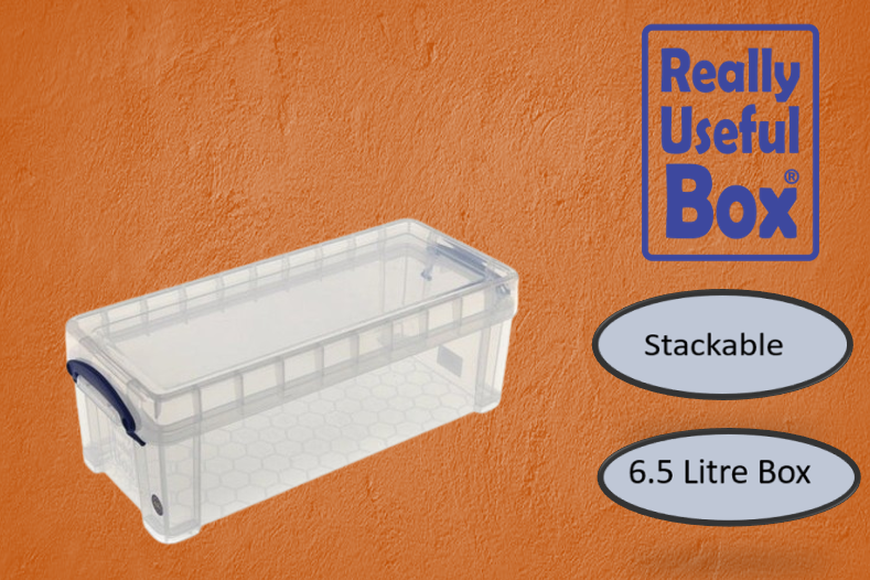 Really Useful Clear Plastic Storage Box 6.5 Litre - UK BUSINESS ...