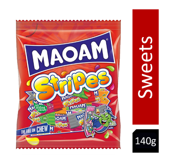 Haribo Maoam Stripes 140g Bag - UK BUSINESS SUPPLIES – UK Business Supplies