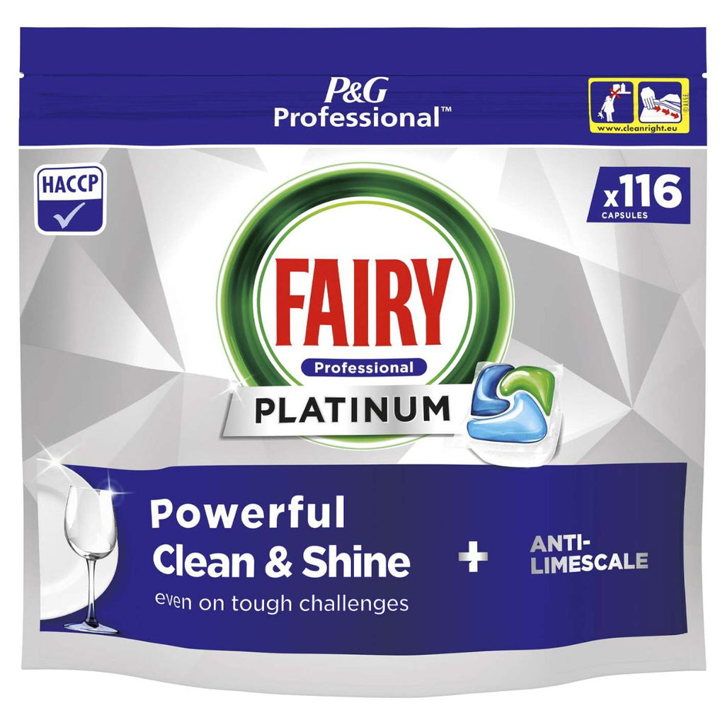 Fairy Platinum Original Dishwasher Capsules (Pack of 116) – UK Business ...