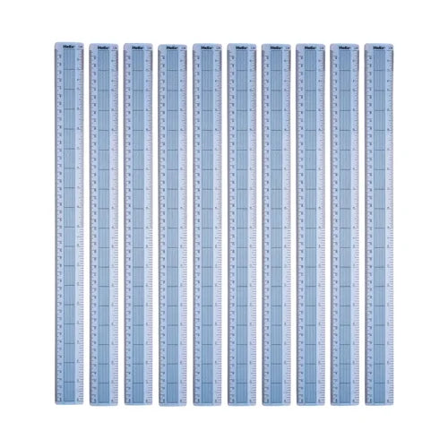 Helix Shatterproof Ruler Gridded 45cm/18inch Blue Pack of 10 – UK ...