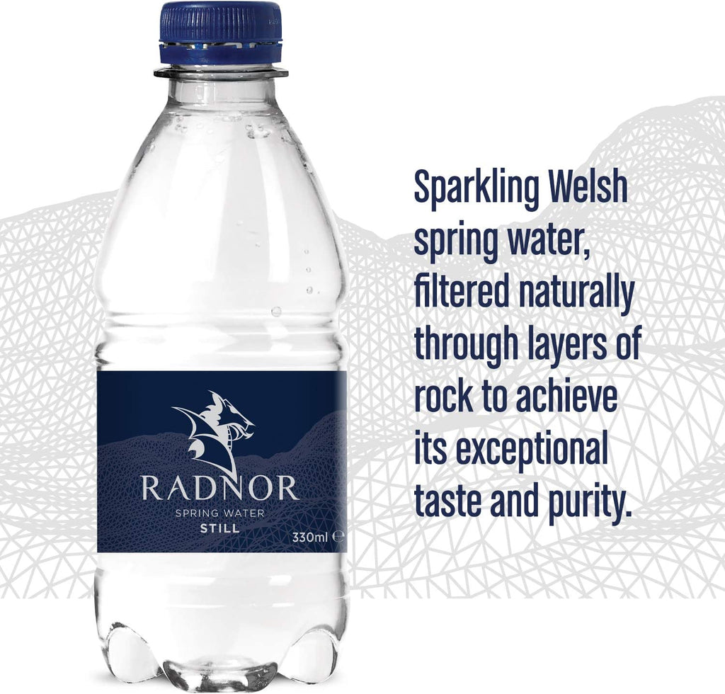 Radnor Hills Spring Still Water 24 x 330ml (Plastic Bottle) - UK ...