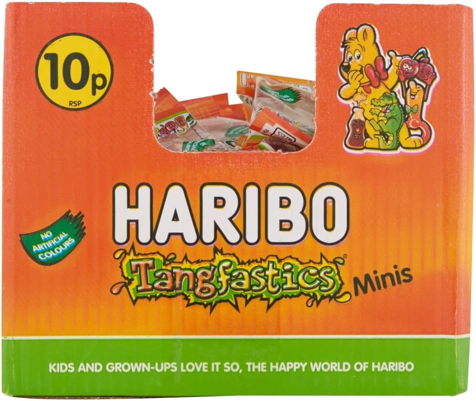 Haribo Tangfastics Sour Sweets Mini Bags, 16g x 100 packs - UK BUSINESS ...