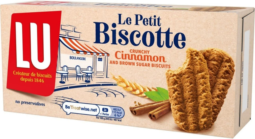 Lu Le Petite Biscotte Belgium Cinnamon Coffee Biscuits 200G - UK ...