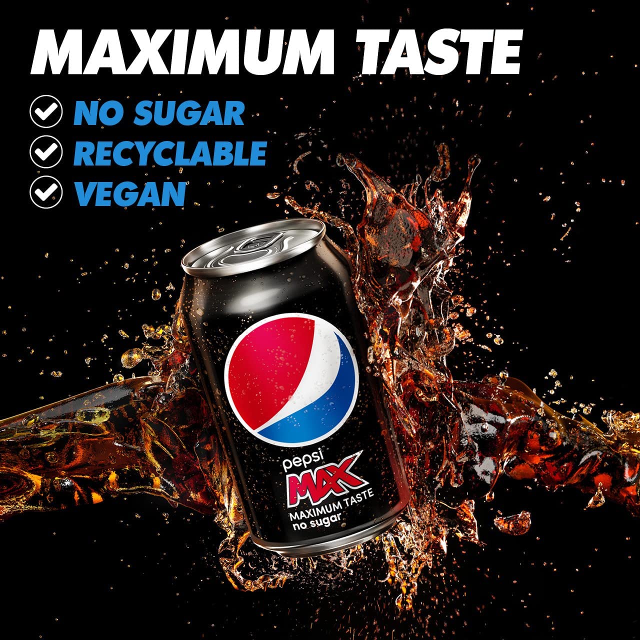 Pepsi Max Cola 330ml Cans (Pack of 24) - UK BUSINESS SUPPLIES – UK ...