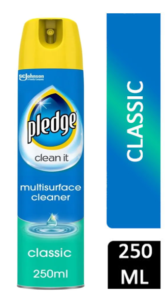 Pledge Clean It Multisurface Polish Cleaner Classic 250ml - UK BUSINESS ...