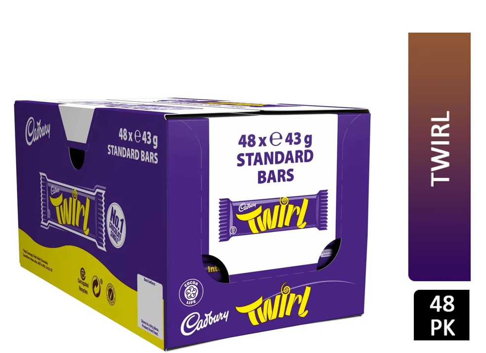Cadbury Twirl 43g (Pack of 48) 611498 - UK BUSINESS SUPPLIES – UK ...
