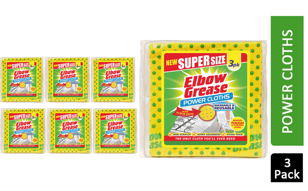Elbow Grease Super Size Power Cloths 3 Pack - UK BUSINESS SUPPLIES – UK ...