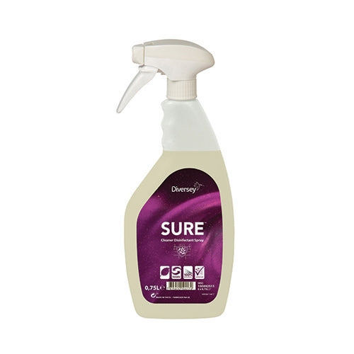 SURE Cleaner by Diversey Disinfectant Spray 750ml W926 - UK BUSINESS ...