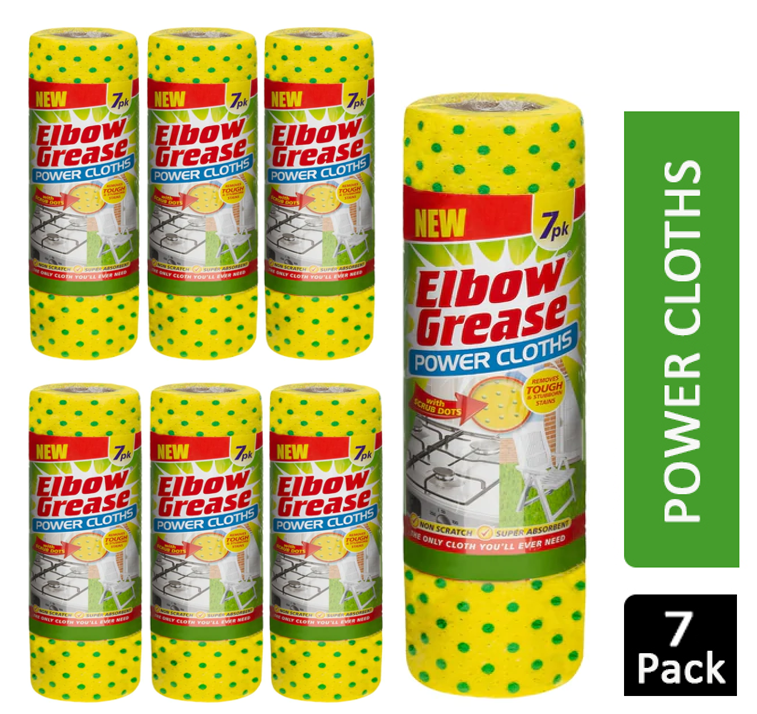 Elbow Grease Power Cloths 7 Pack - UK BUSINESS SUPPLIES – UK Business ...