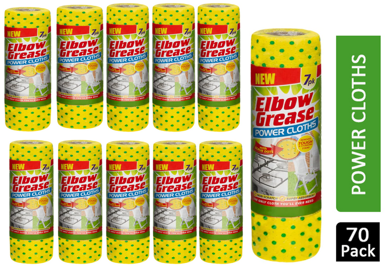 Elbow Grease Power Cloths 7 Pack - UK BUSINESS SUPPLIES – UK Business ...