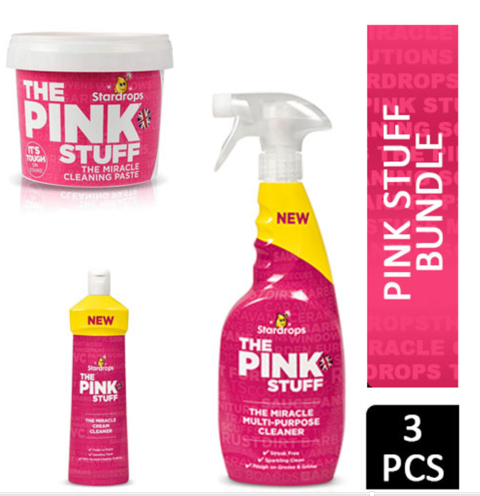 The Pink Stuff Miracle Cleaning Set Triple Pack Mrs Hinch Approved ...