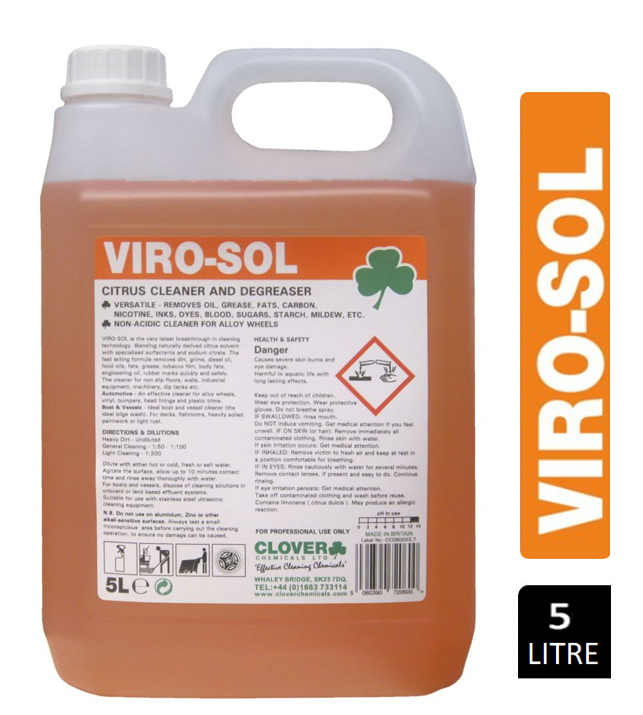 Viro-Sol All-Purpose Cleaner & Degreaser 5L by Janit-X - UK BUSINESS ...