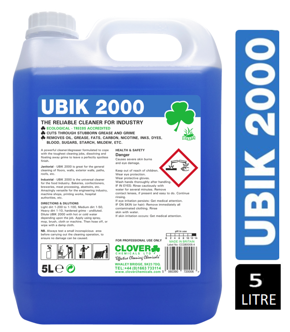 UBIK 2000 Universal Cleaner Concentrate, 5L by Janit-X - UK BUSINESS ...