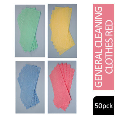 Janit-X Heavyweight All Purpose Cloth 50 x38cm Red (Pack of 50) - UK ...