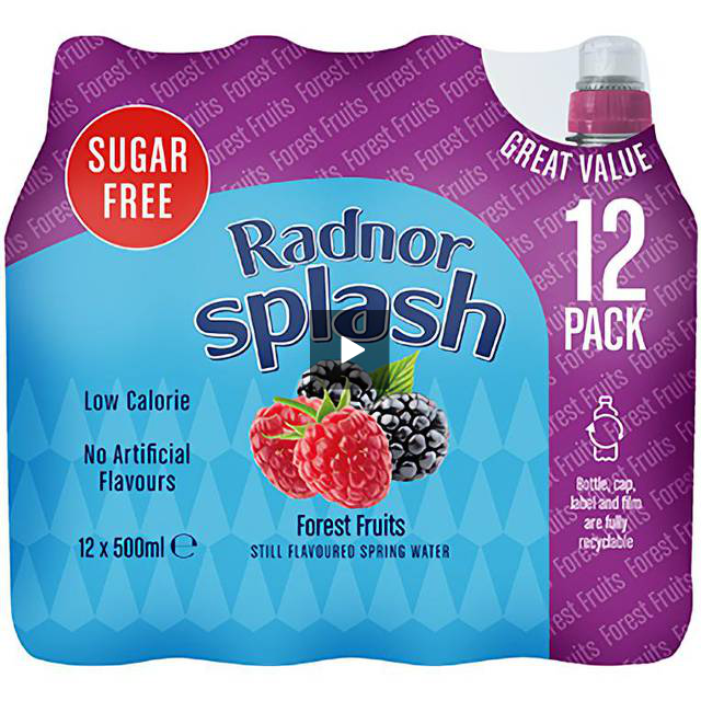 Radnor Splash Sugar Free Strawberry 12x500ml - UK BUSINESS SUPPLIES ...