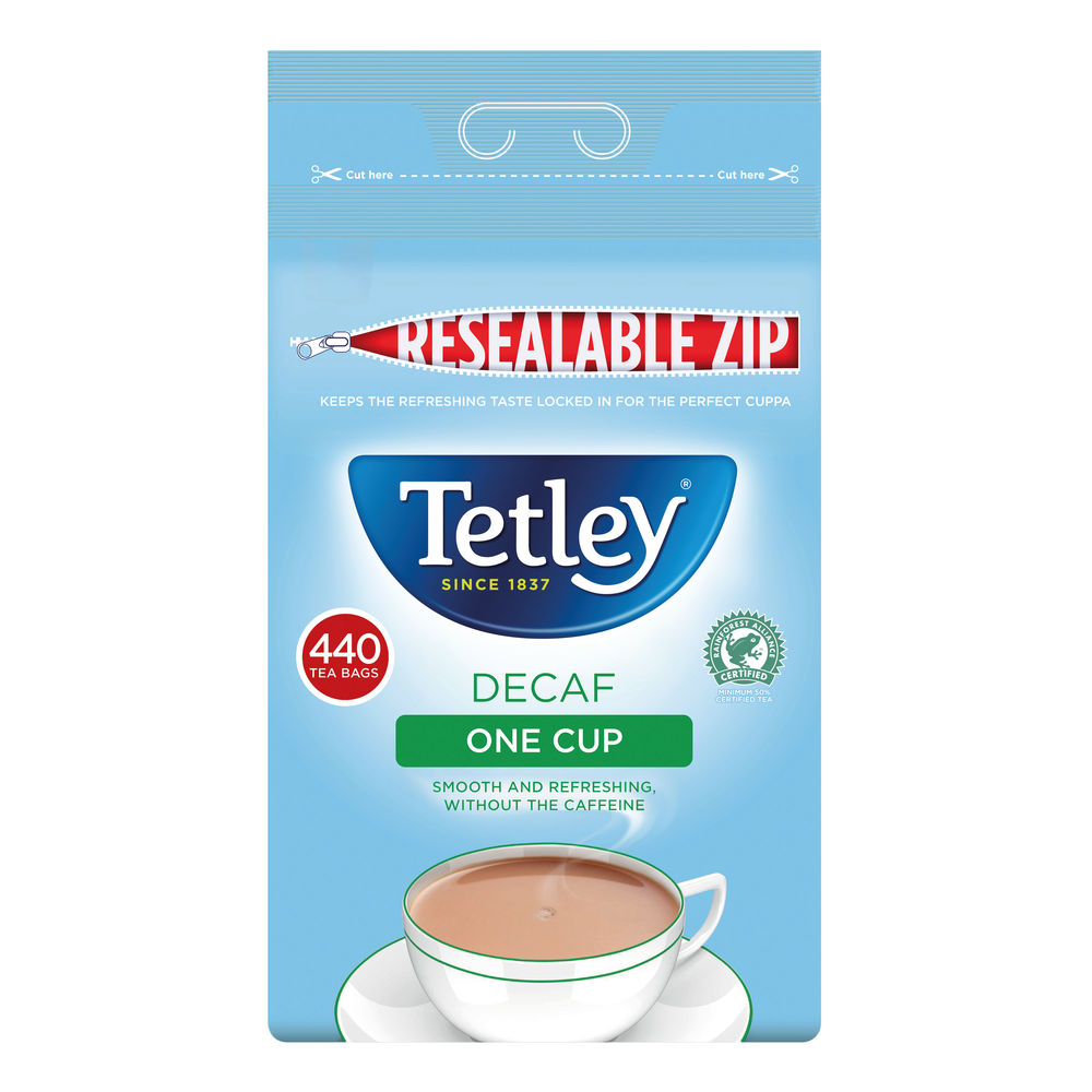 Tetley 440 One Cup Tea Bags Decaffeinated - UK BUSINESS SUPPLIES – UK ...