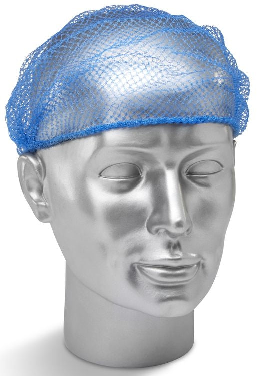 Disposable Hair Nets 5mm Mesh Pack Size 100 {Colour Blue} - UK BUSINESS ...