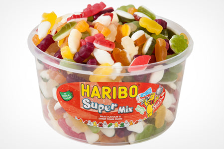 Haribo Supermix 1kg Drum, Party Tub - UK BUSINESS SUPPLIES – UK ...