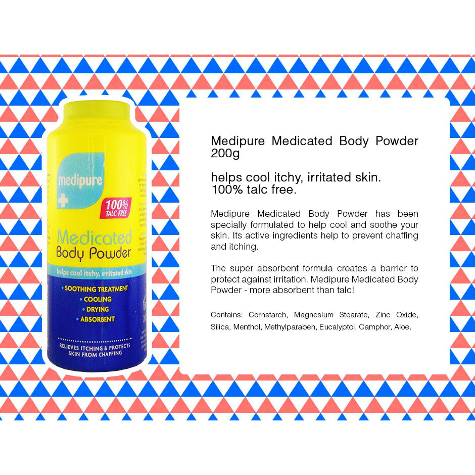 Medipure Medicated Talc Free Body Powder 200g - UK BUSINESS SUPPLIES ...