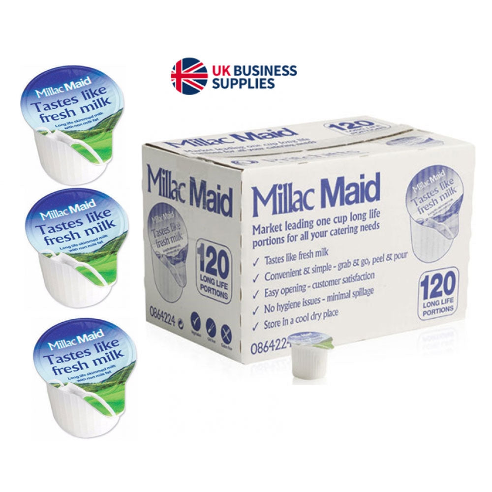 Millac Maid Whole Mini Pots - Tastes Like Fresh Milk - Long Life ...